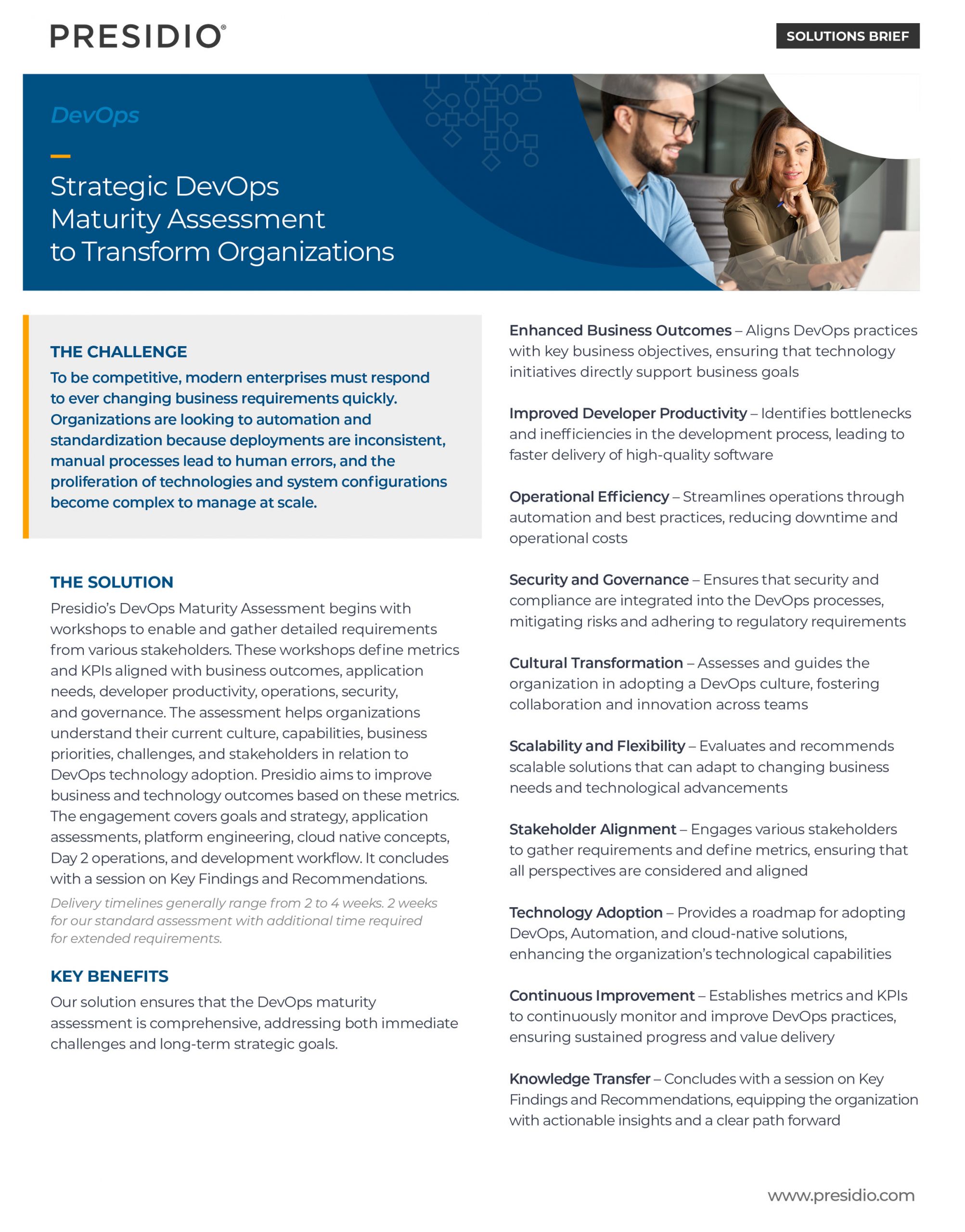 Strategic DevOps Maturity Assessment that Transforms Organizations - Presidio