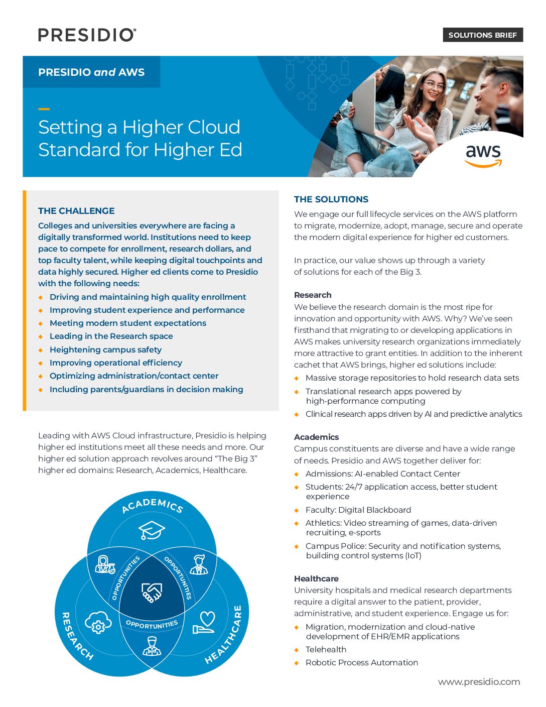 PRESIDIO and AWS Setting a Higher Cloud Standard for Higher Ed - Presidio