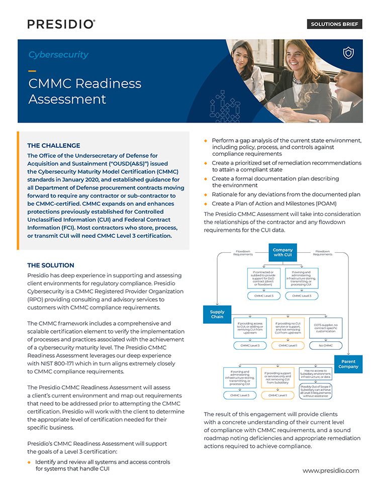 Presidio CMMC Readiness Assessment - Presidio