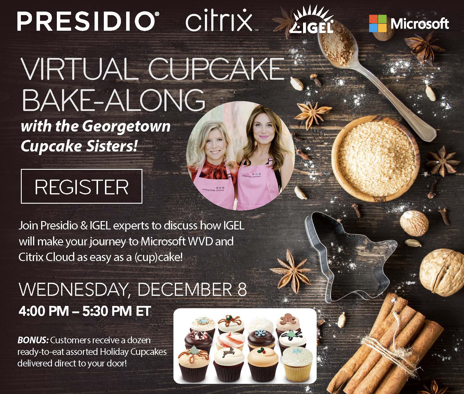 Virtual Cupcake Bake-Along with the Georgetown Cupcake Sisters! - Presidio