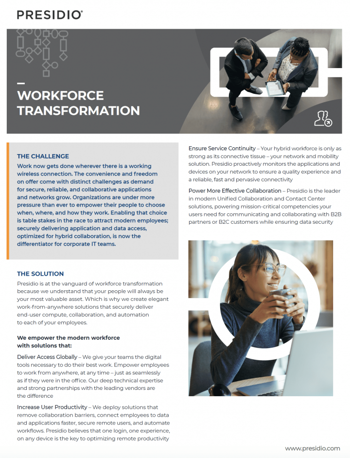 Workforce Transformation - Presidio