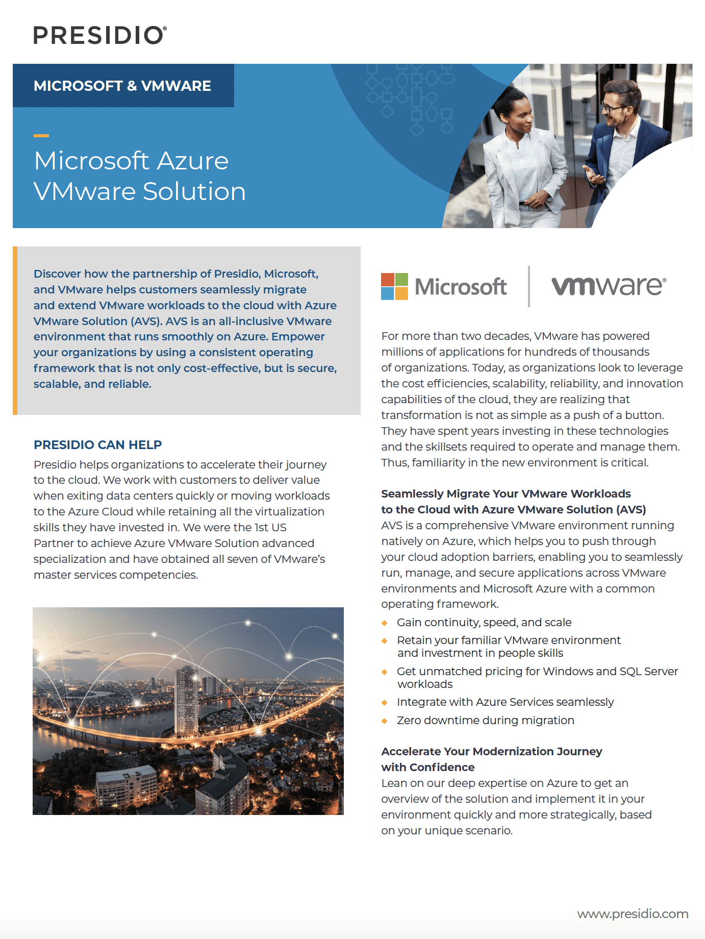 Microsoft Azure VMware Solution - Presidio