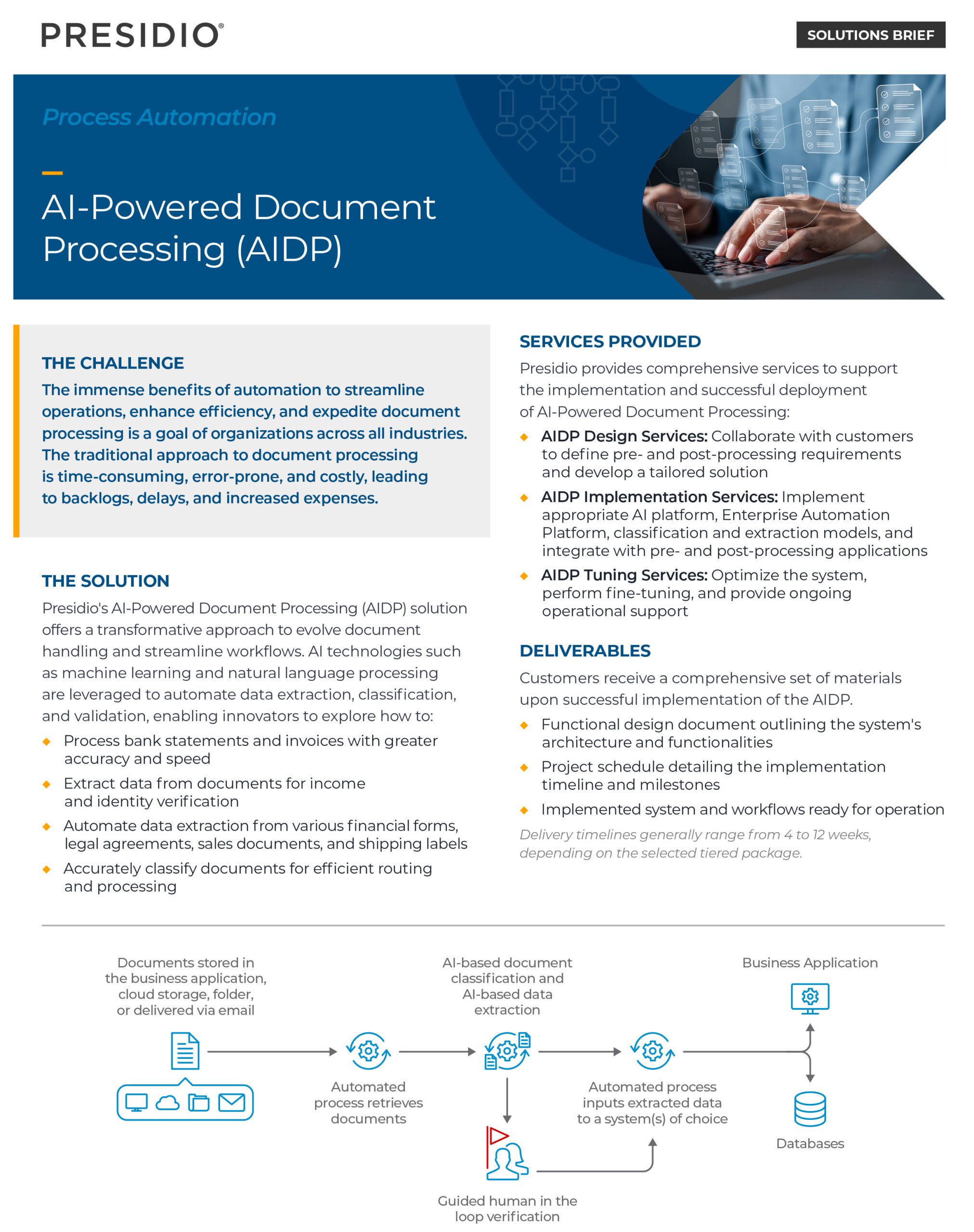 AI-POWERED DOCUMENT PROCESSING (AIDP) - Presidio