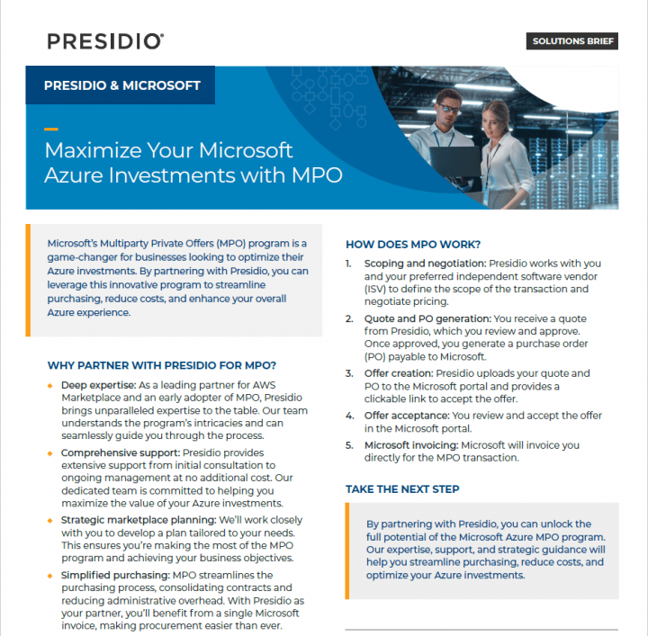 Maximize Your Microsoft Azure Investments with MPO - Presidio