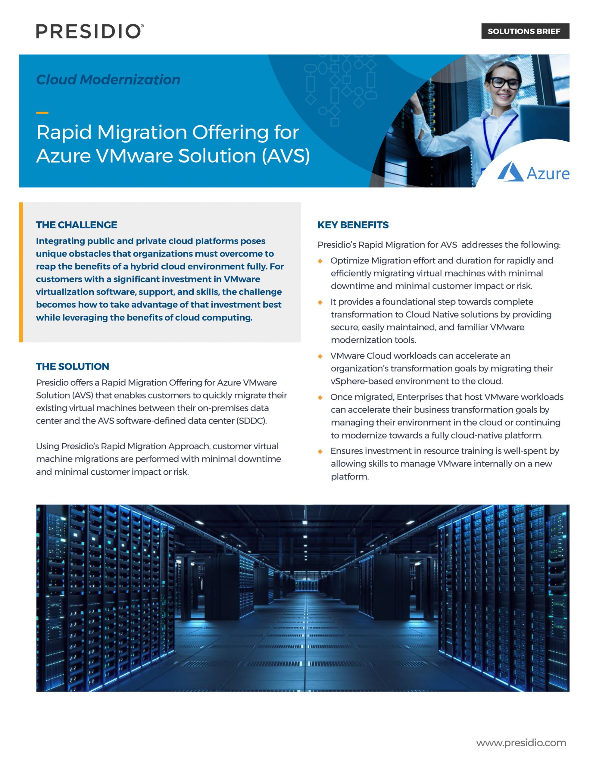 Rapid Migration Offering for Azure VMware Solution (AVS) - Presidio
