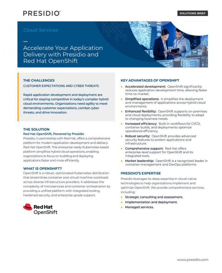 Accelerate Your Application Delivery with Presidio and Red Hat OpenShift - Presidio