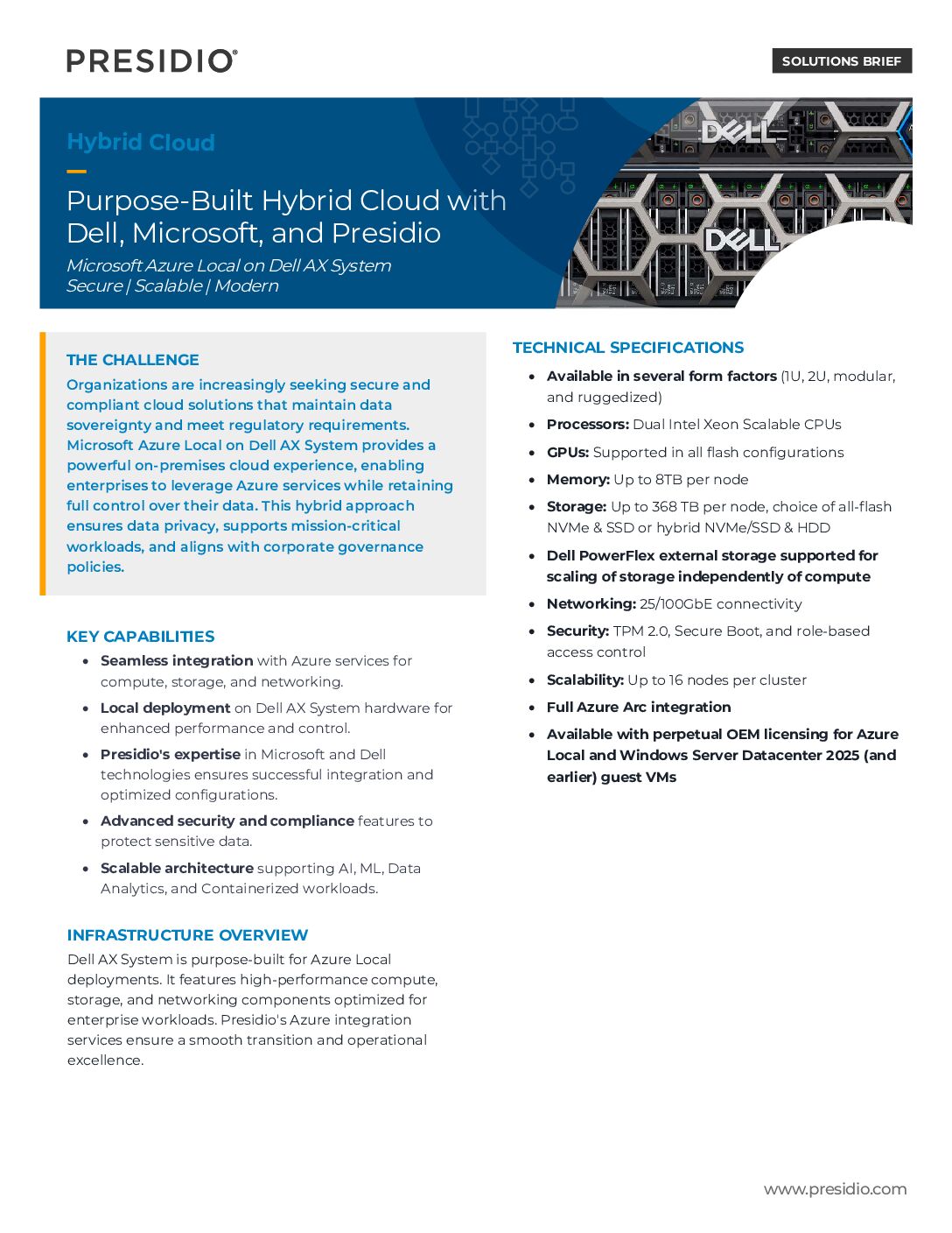 Purpose Built Hybrid Cloud with Dell, Microsoft, and Presidio - Presidio