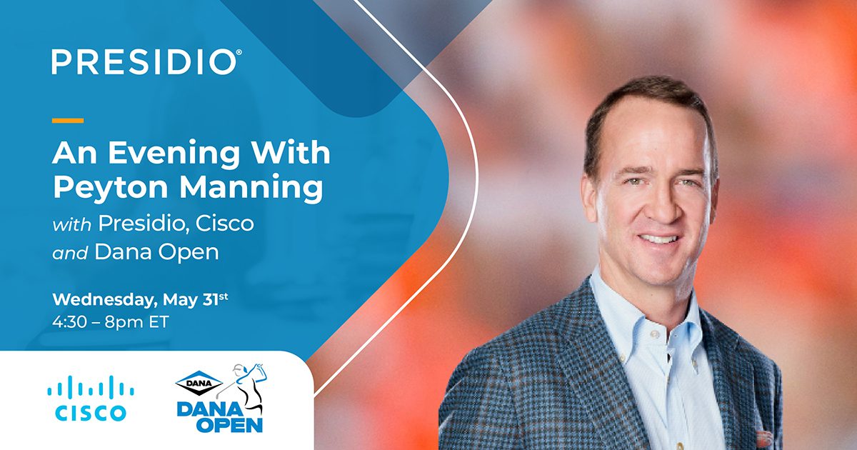 An Evening With Peyton Manning with Presidio, Cisco, and Dana Open ...