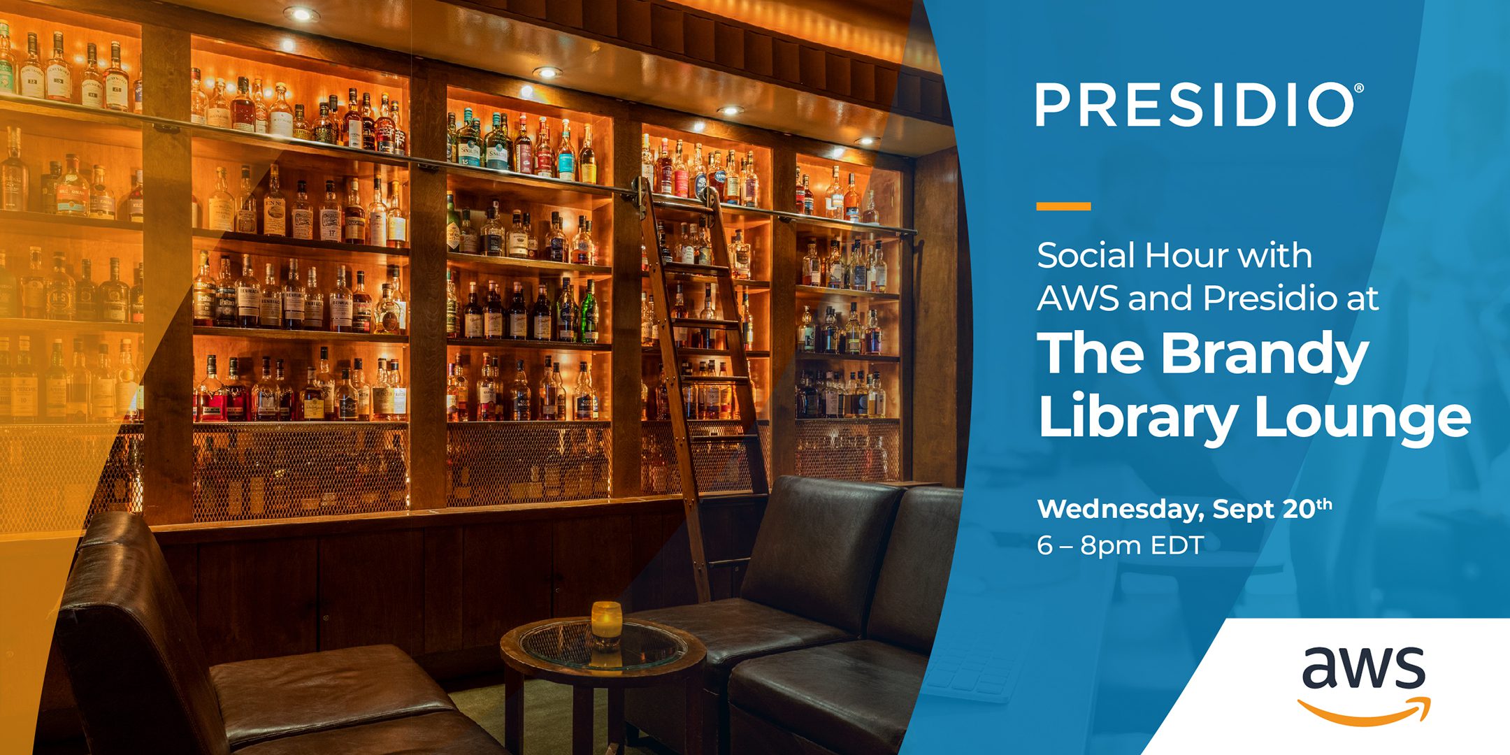 Social Hour with AWS and Presidio at The Brandy Library Lounge - Presidio