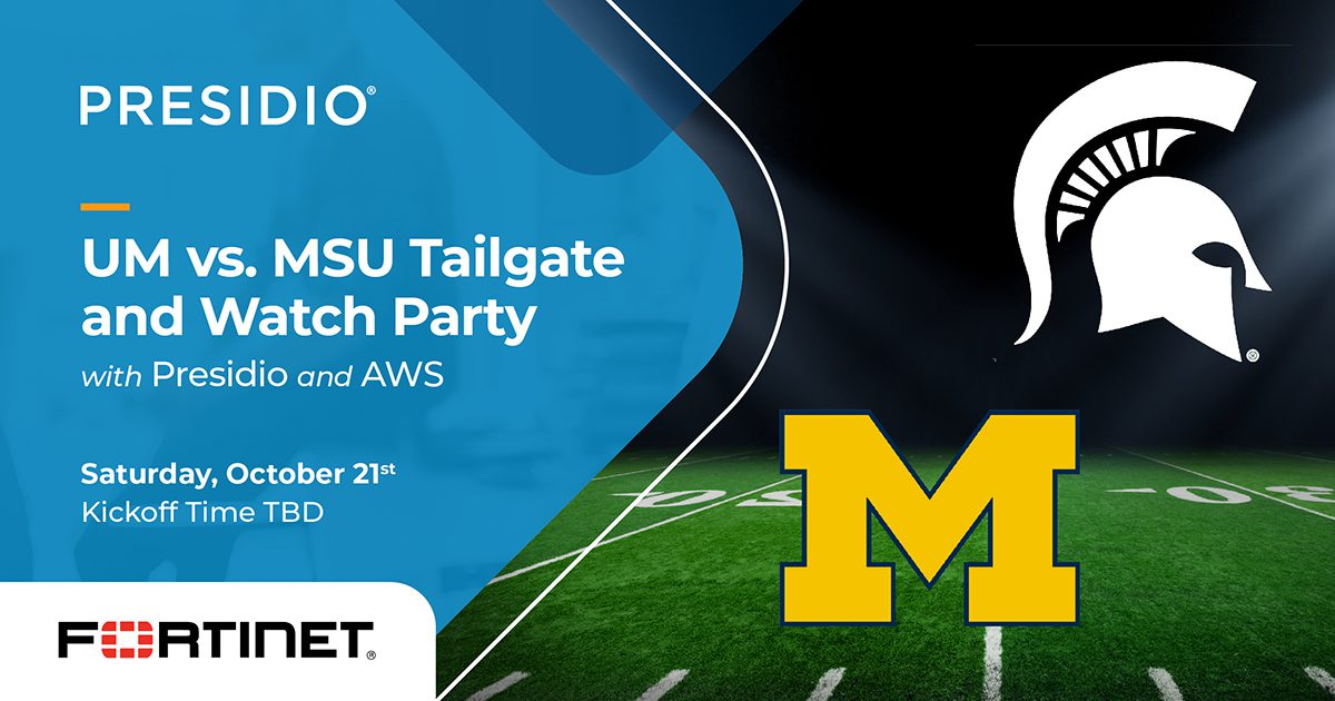 UM vs. MSU Tailgate and Watch Party with Presidio and Fortinet - Presidio